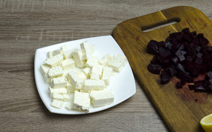 Delicious Roasted Beet Salad with Feta and Basil Recipe